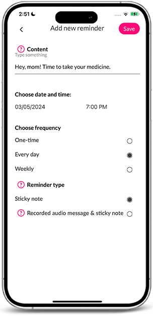 RAZ Memory Cell Phone | Easy-to-use phone for seniors with dementia