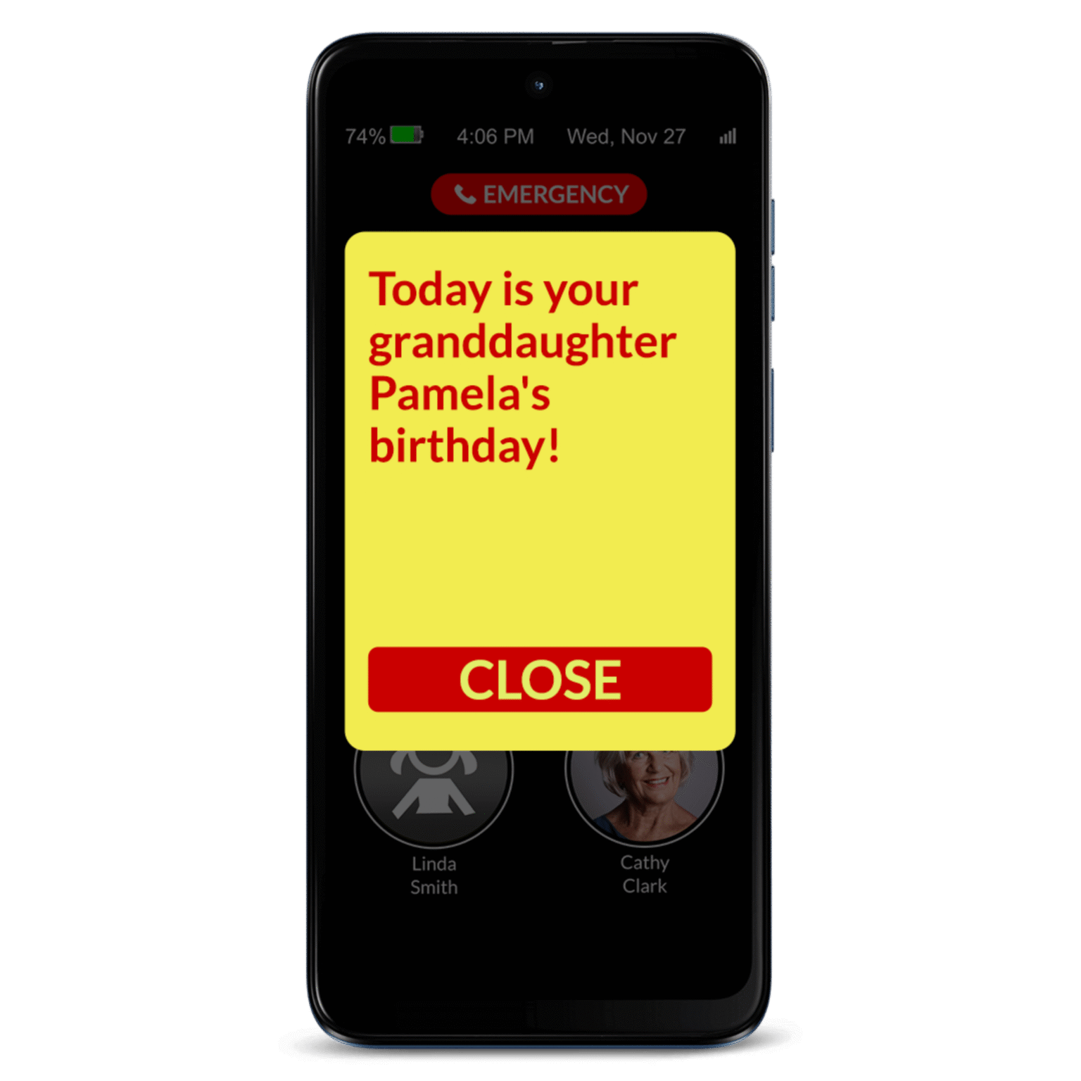 Memory Cell Phone for Seniors with Memory Loss (Verizon, AT&T, T-Mobile ...