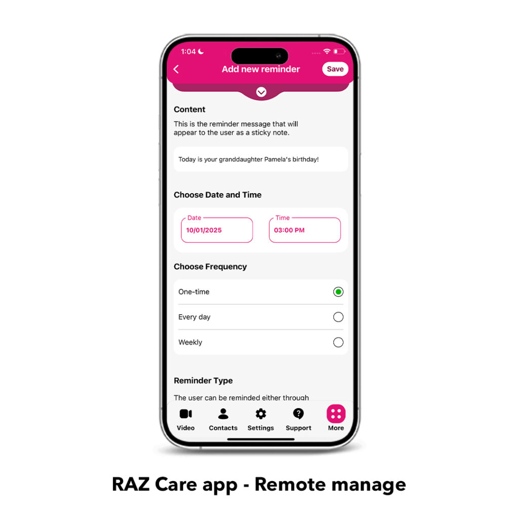 Memory Cell Phone for Seniors with Memory Loss (Verizon, AT&T, T-Mobile ...